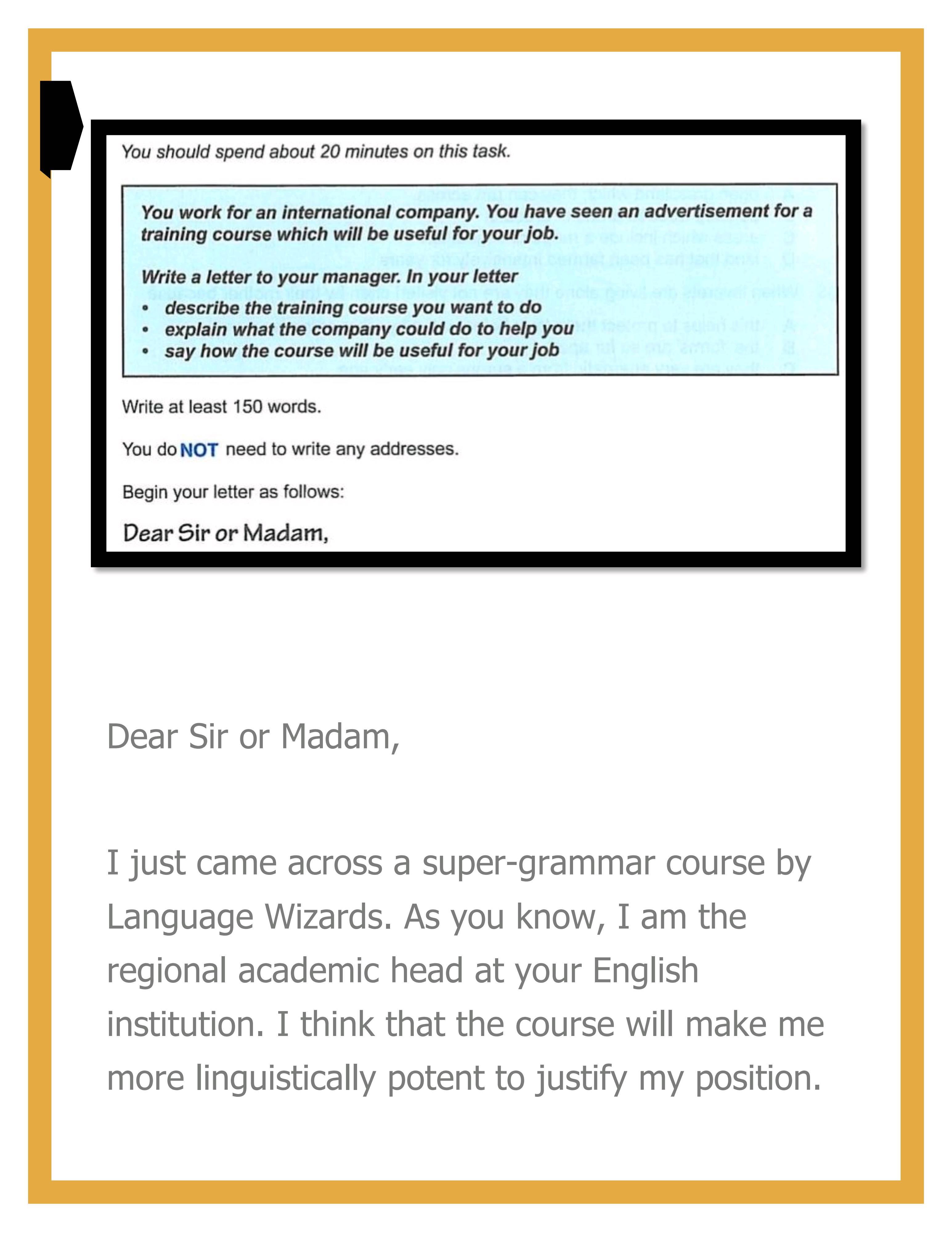 Formal Letter Band 7+ – IELTS Oggy